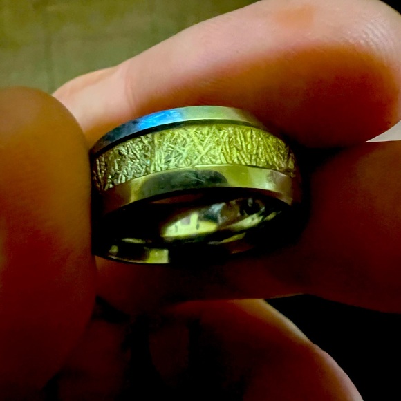 Accessories | Mens Engagement Ring 925 Sterling Silver And Gold Two ...